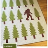 Bigfoot Among the Pines Quilt Pattern Digital Download. Finishes 69"x76 ...