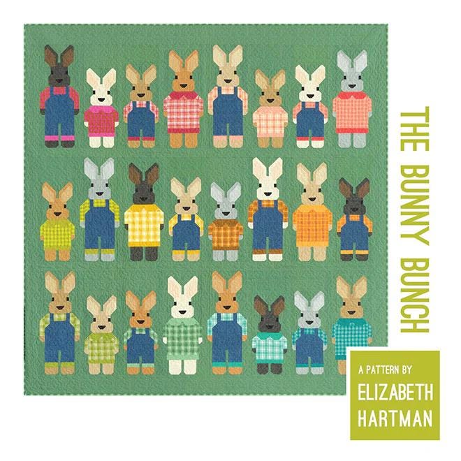 THE BUNNY BUNCH Quilt Pattern by Elizabeth Hartman - Easter Bunny Quilt ...