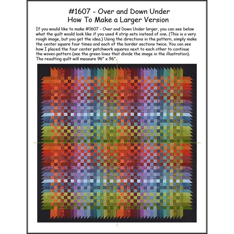 Over & Down Under Quilt Pattern - Featuring Maywood Studios Woolies ...