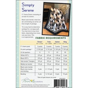 Simply Serene Easy Quilt Pattern Precut Friendly Geometric Basket Weave ...