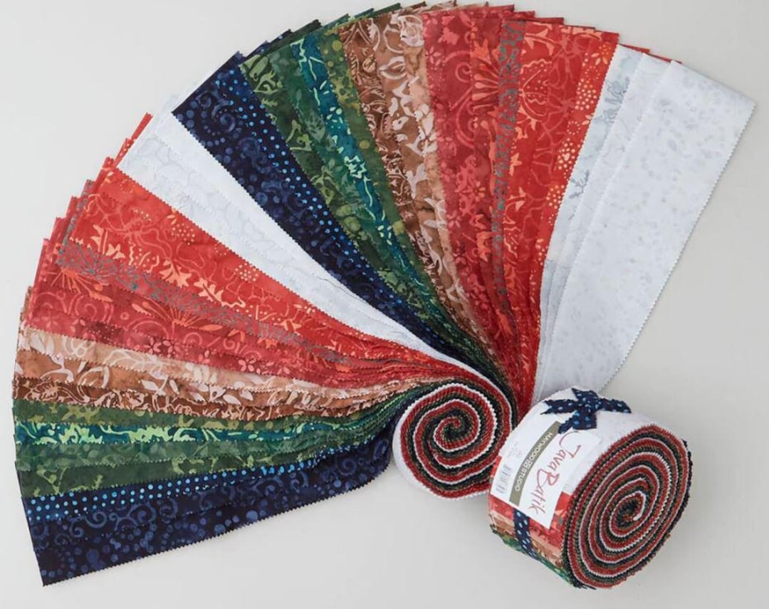 FREE SHIPPING - Java Batik Christmas Jelly Roll Strips by Maywood ...