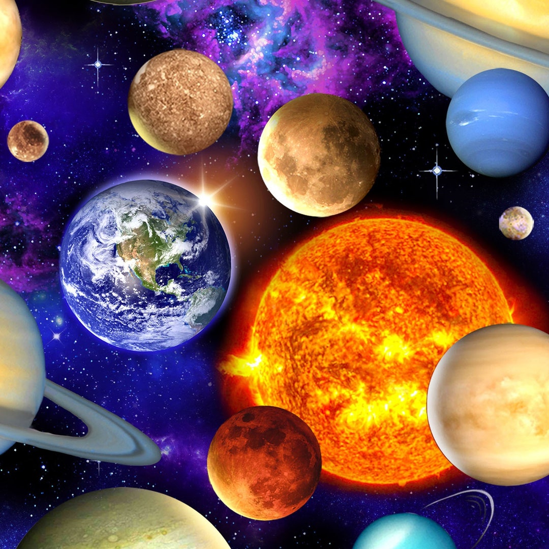 Space Galaxy Cotton Fabric - Elizabeth's Studio - in Space - ELS1331 ...