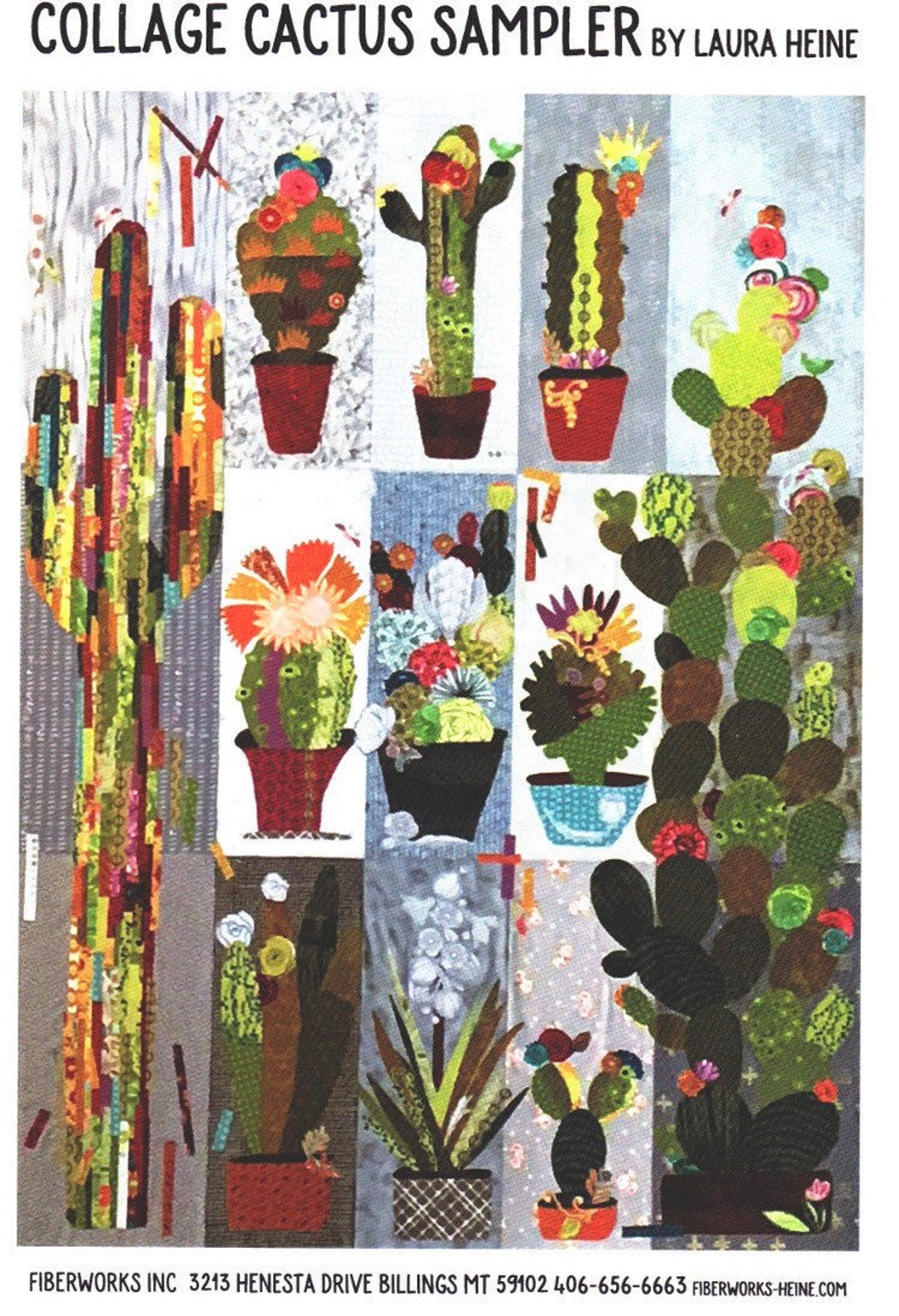 SALE! Cactus Collage Sampler Quilt Pattern - Laura Heine - Finished ...