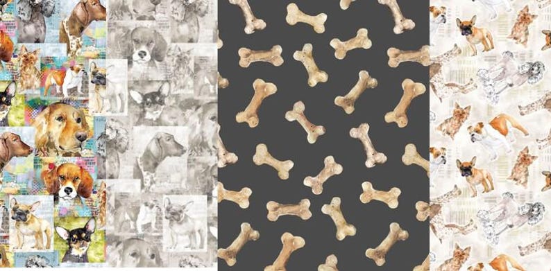 Best Friends Dog Fabric Layer Cake Precut Quilt Squares by Clothworks ...