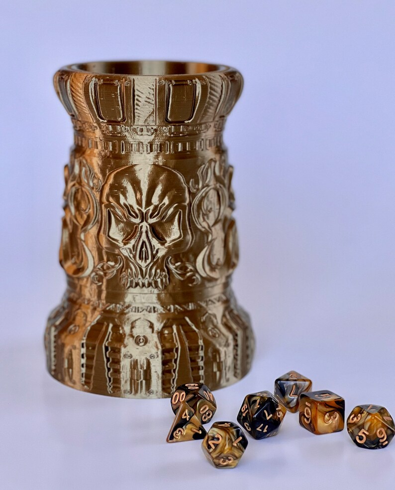 3D Printed Tabletop Dnd Fantasy Gaming Dice Cup - Etsy