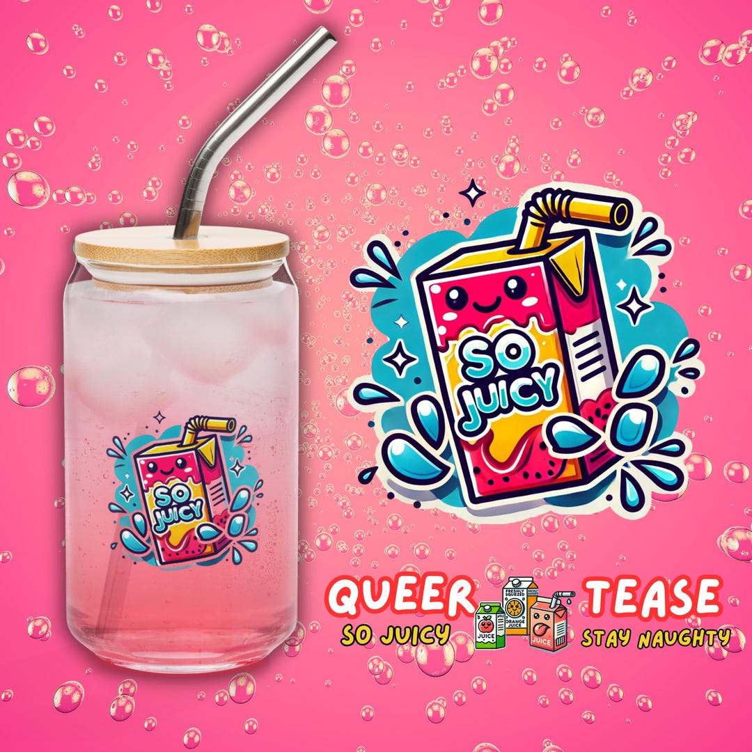 Glass straw Optional so Juicy Juice Box - Etsy