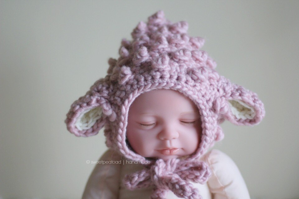 Lamb Hat - Pink Lamb Hat - Etsy