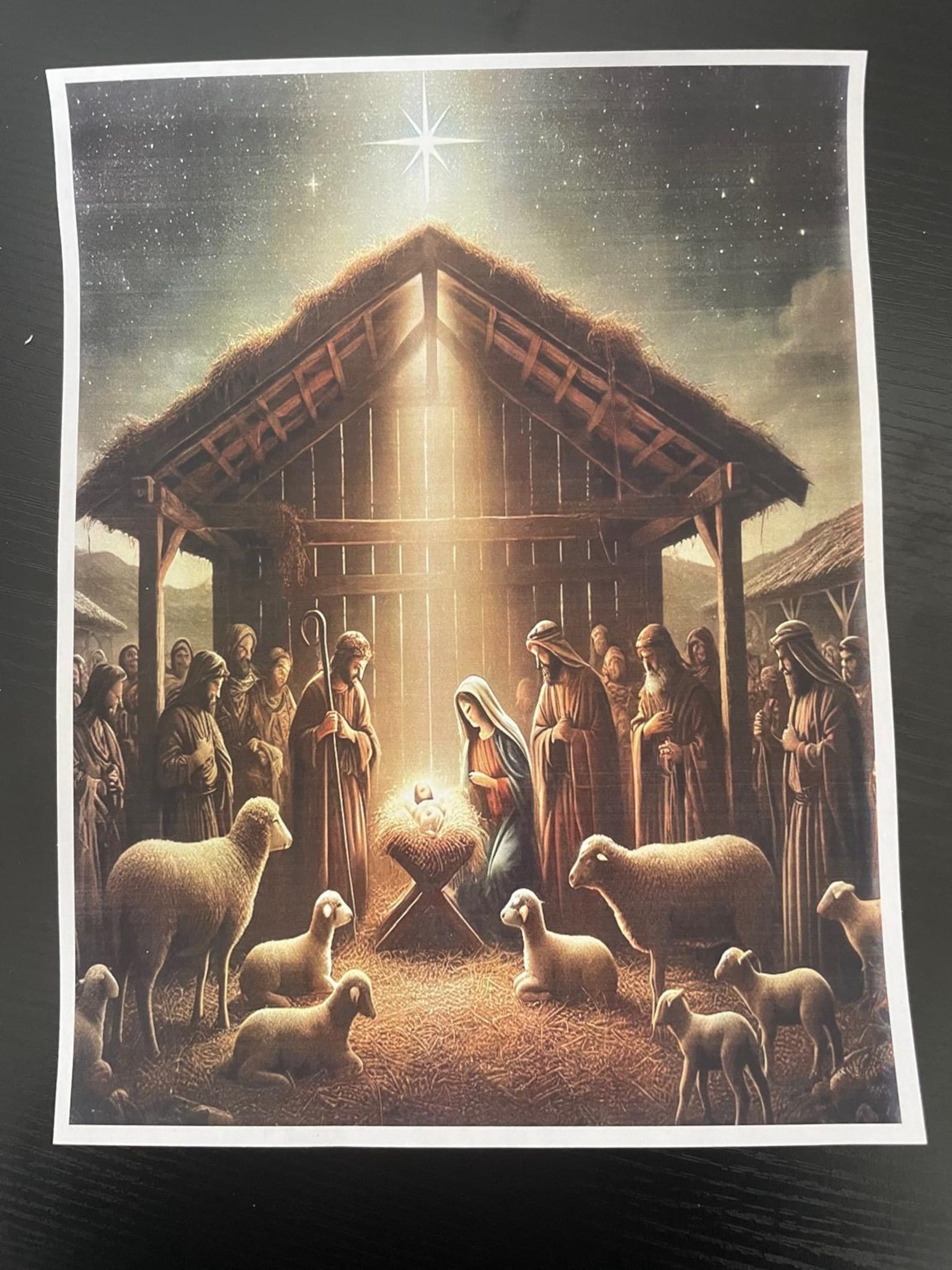 Nativity Scene Printable Art Christmas Religious Decoration - Etsy