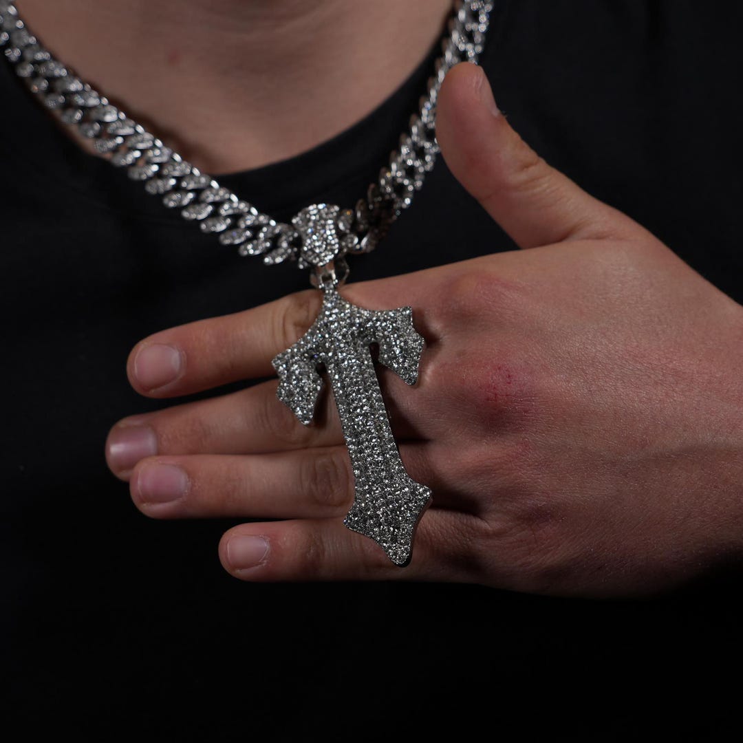 Trapstar Chain Cuban Style 50cm Length, Perfect for Men, Stainless ...