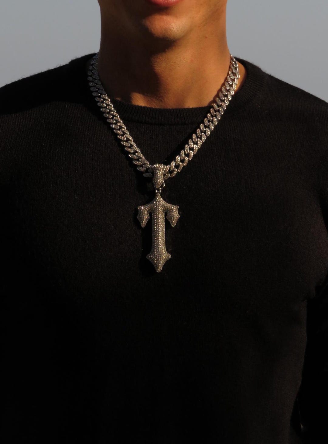 Trapstar Cuban Style Chain for Men, 50cm Length, High Quality Stainless ...