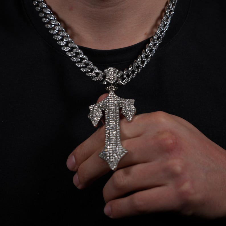 Trapstar Chain Cuban Style 50cm Length, Perfect for Men, Stainless ...