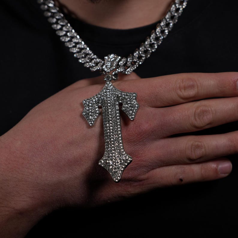 Trapstar Chain Cuban Style 50cm Length, Perfect for Men, Stainless ...