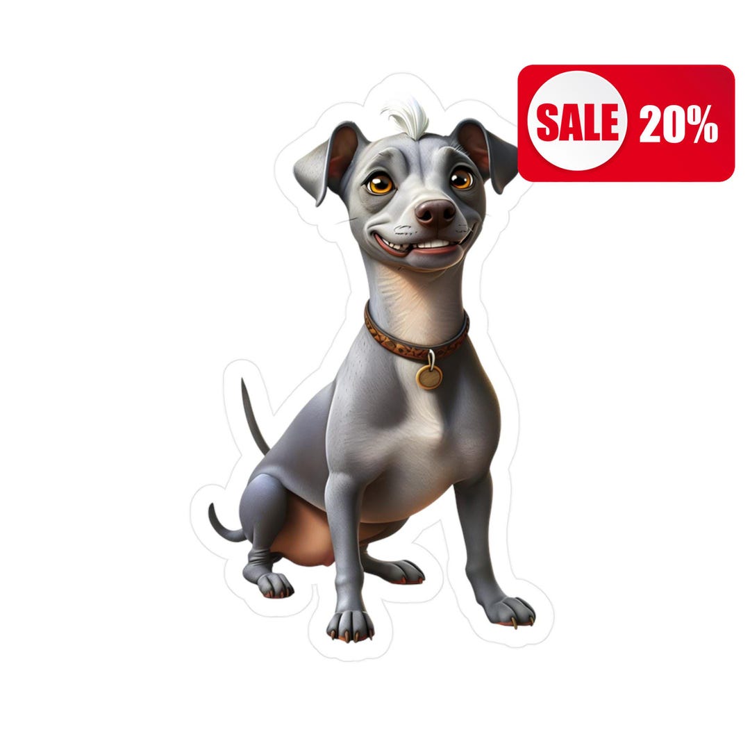 Mexican Hairless Dog Sticker Xoloitzcuintli Decal for Dog Lovers Cute ...