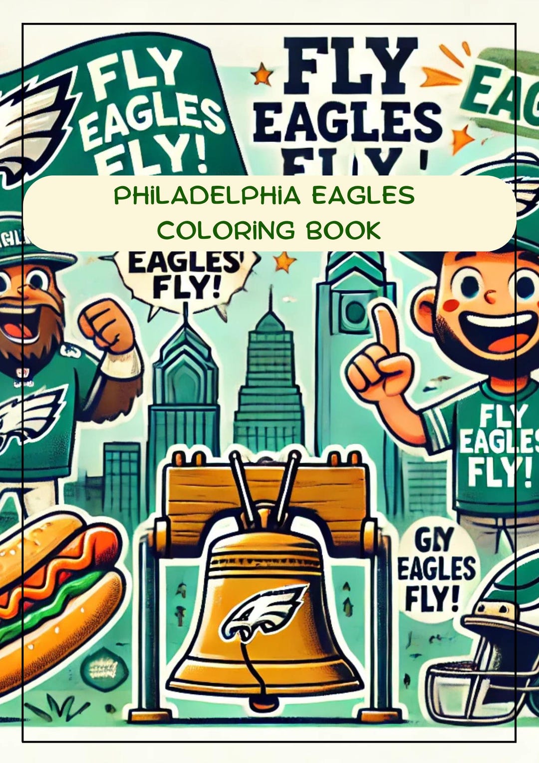 Philadelphia Eagles Coloring Book - Etsy