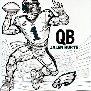 Philadelphia Eagles Coloring Book - Etsy