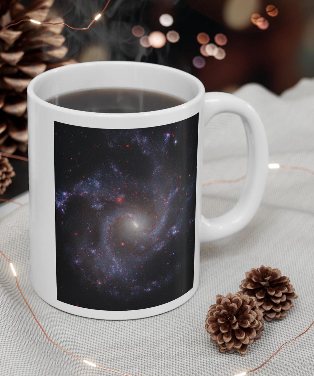 Mug NGC 5468 Galaxy Educational, Cosmic Coffee Cup, Space Theme Tea Mug ...