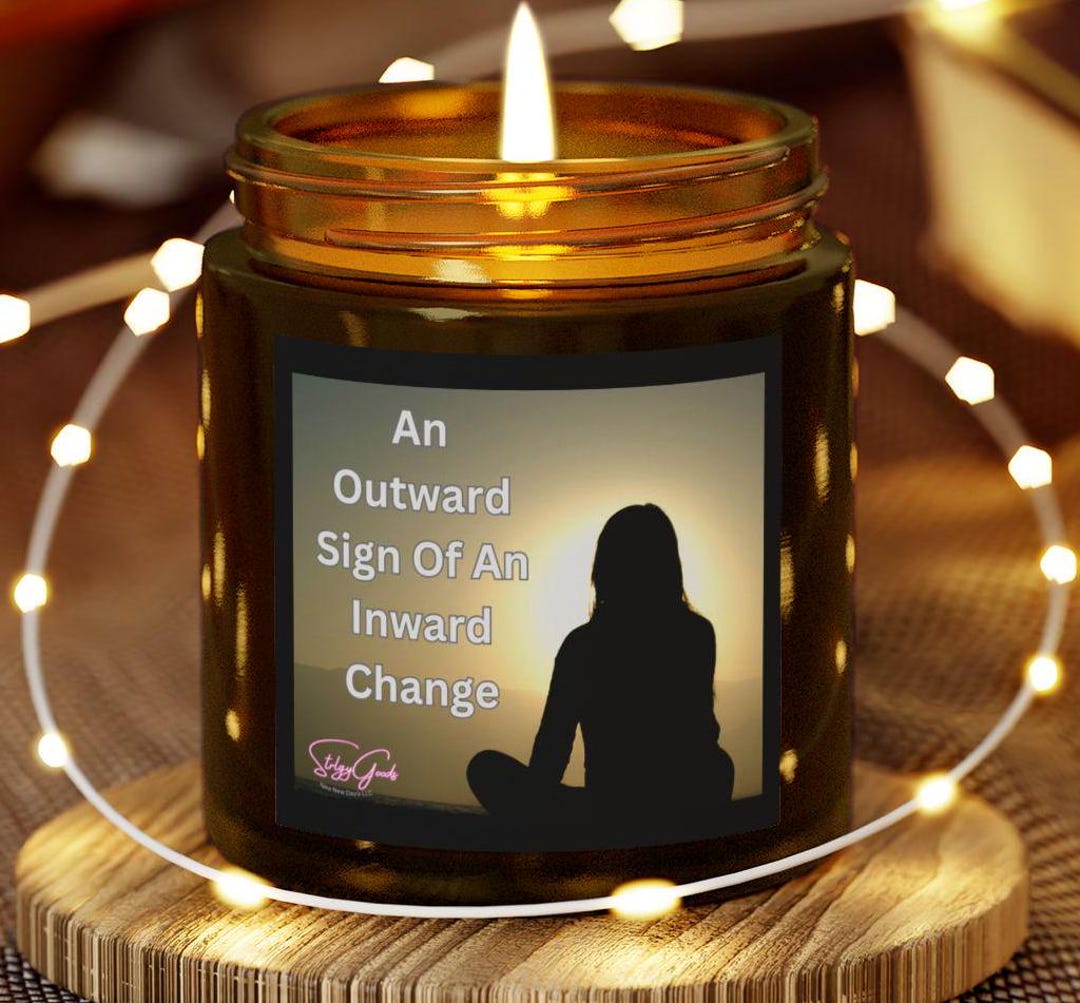 Silhouette Outward Sign Inward Change Scented Candles, Baptize ...