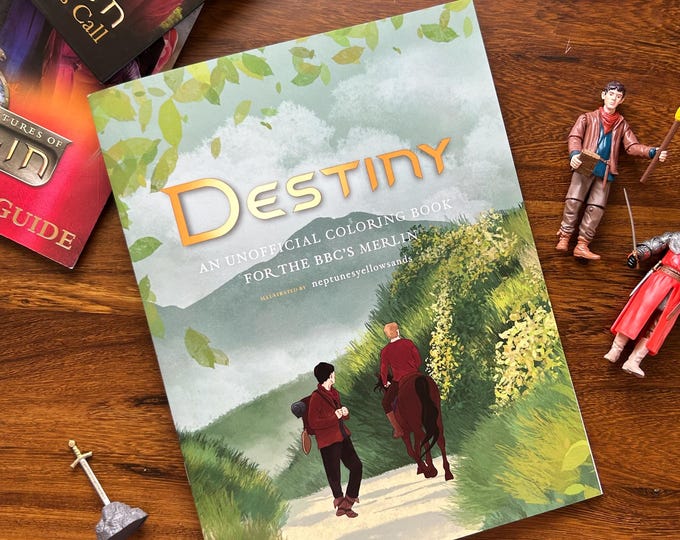 DESTINY Unofficial BBC Merlin Coloring Book - Etsy