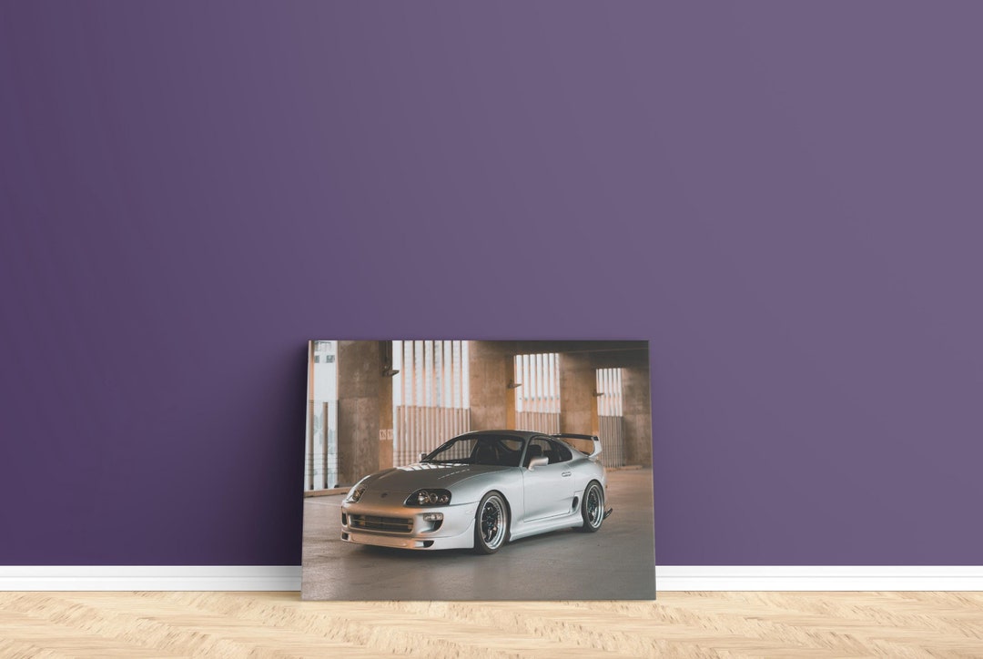 Car Wall Art, Toyota Supra Canvas Wall Art, Canvas Painting, Wall ...