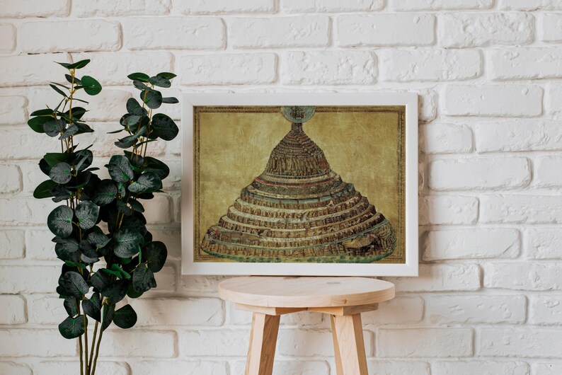 Sandro Botticelli Map of Hell Dante Divine Comedy (1485) Canvas Gallery ...