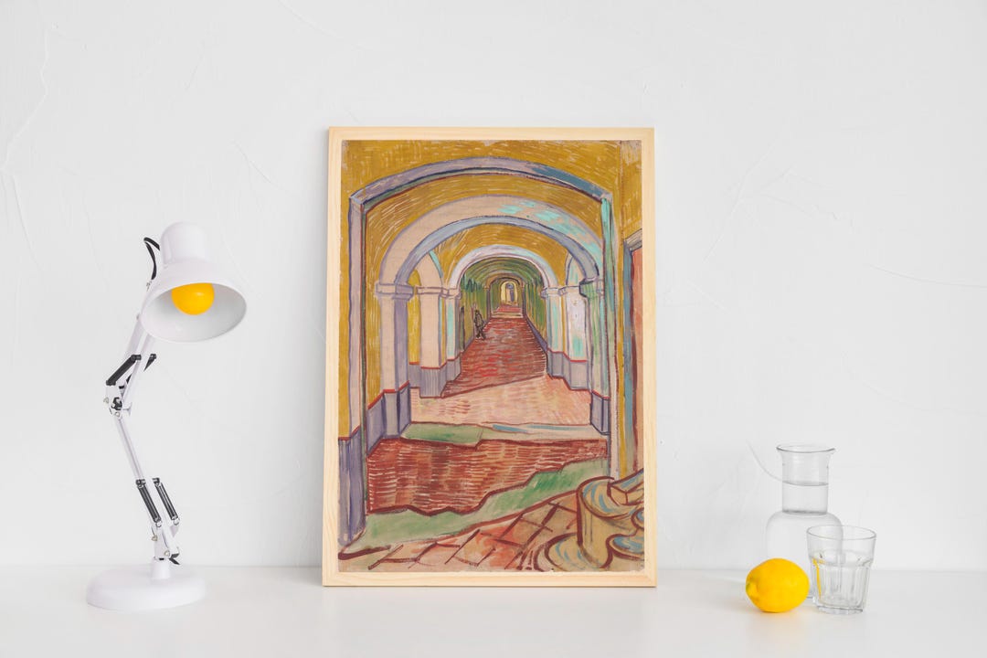 Vincent Van Gogh - Corridor İn the Asylum, Canvas Room Decor, Modern ...