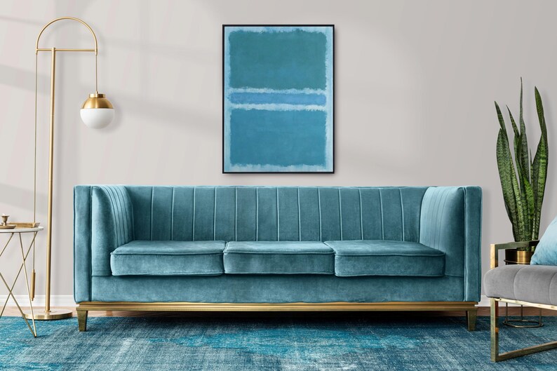 Mark Rothko, Rothko Picture Art,untitled, Blue Divided, 1966 , Canvas ...