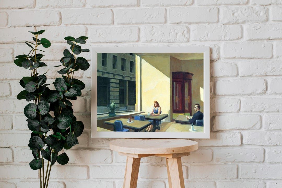 Edward Hopper Art Sunlight in the Cafeteria Canvas Print Hopper Cafe ...