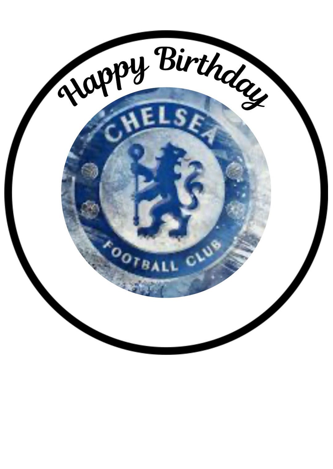 Chelsea Birthday Cake Topper 7/8inch - Etsy