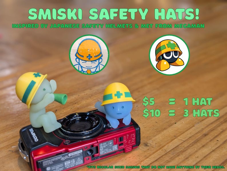 Smiski Hat: Japanese Safety Helmet - Etsy