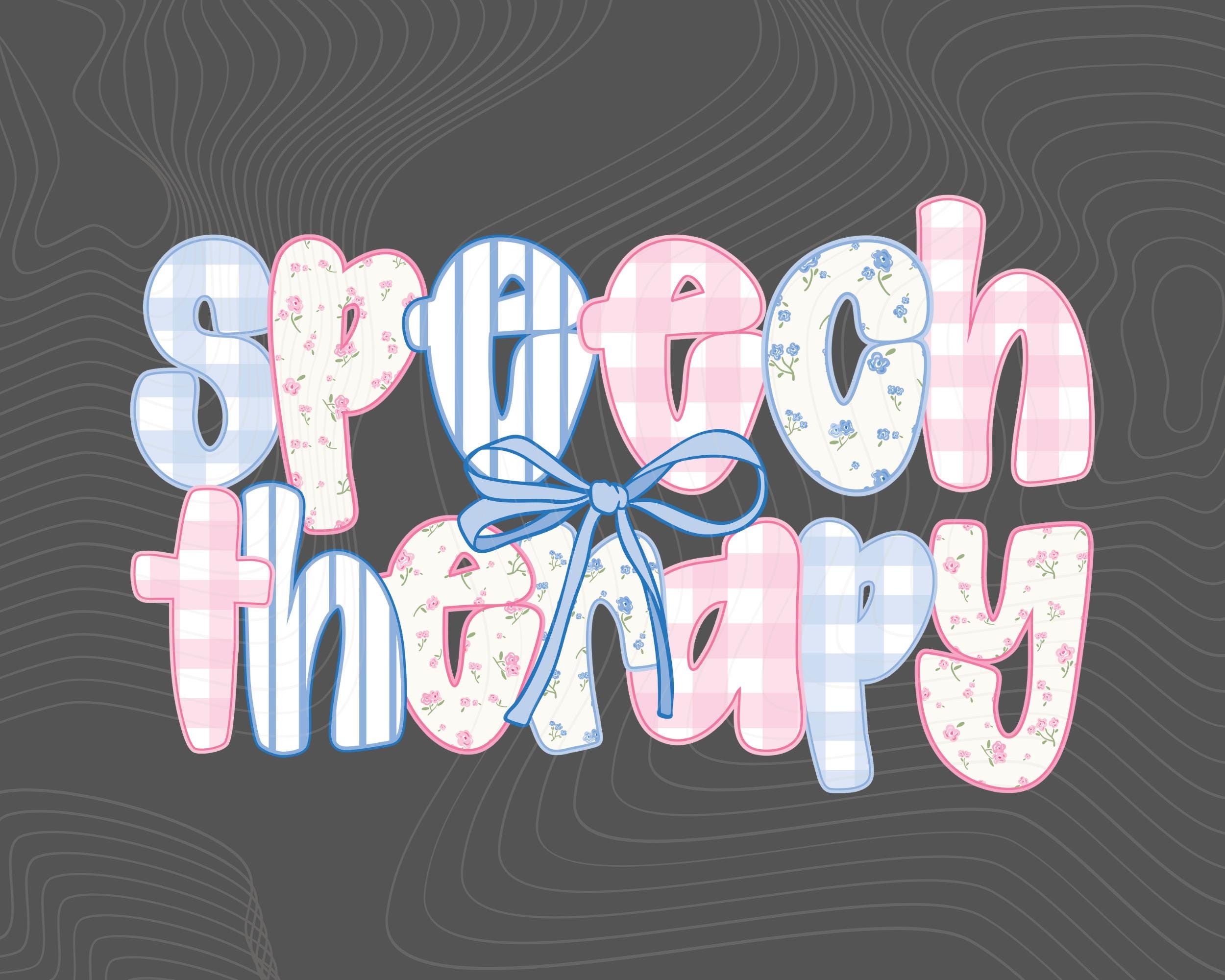 Speech Therapy PNG, SLP Shirt Design, Cottagecore Speech Therapist ...