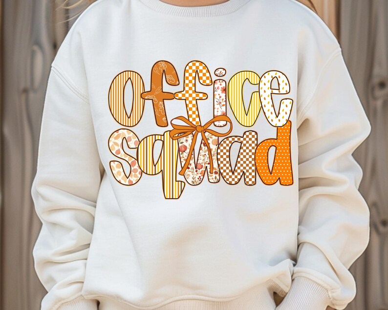 Preppy Office Squad PNG: Retro Coworker Gift, Team Shirt Design ...