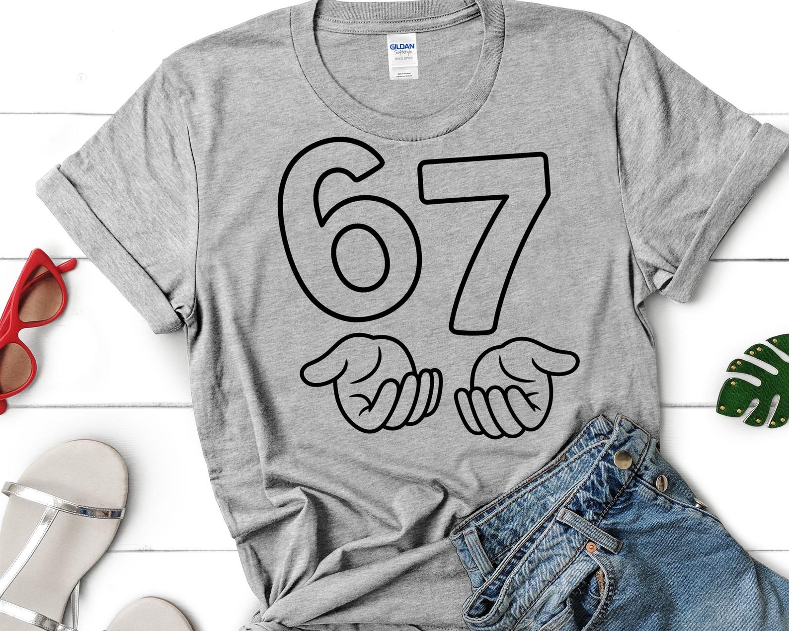Six Seven PNG SVG, Funny Viral Meme 67, Trendy Gen Alpha, 67 Hands ...