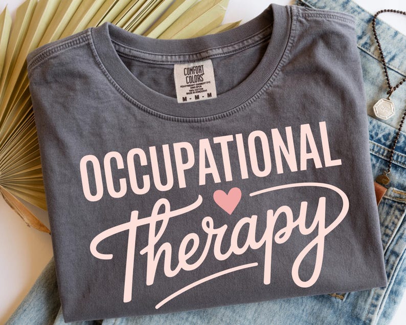 Pink OT SVG PNG: Occupational Therapy Shirt Design, Therapist Gift ...