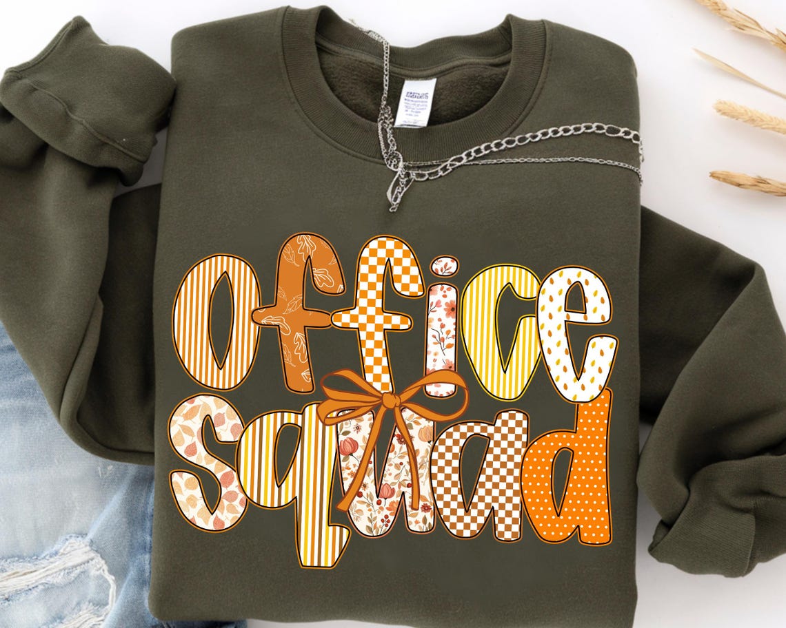 Preppy Office Squad PNG: Retro Coworker Gift, Team Shirt Design ...