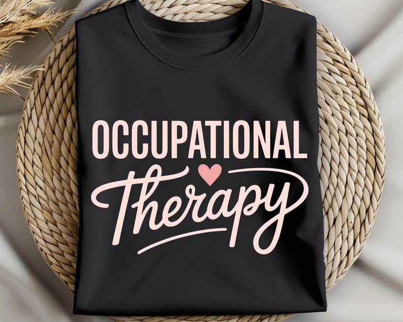 Pink OT SVG PNG: Occupational Therapy Shirt Design, Therapist Gift ...