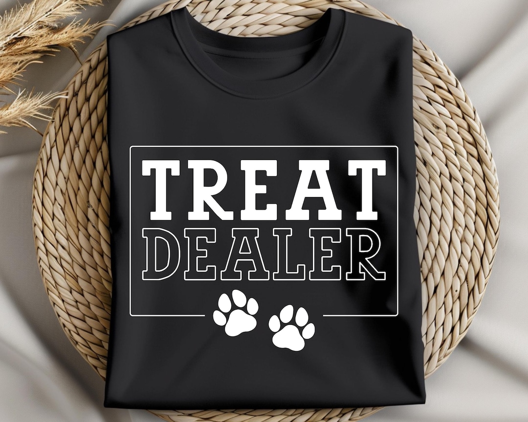 Treat Dealer Dog Paw Print SVG PNG: Funny Pet Lover Gift (digital ...