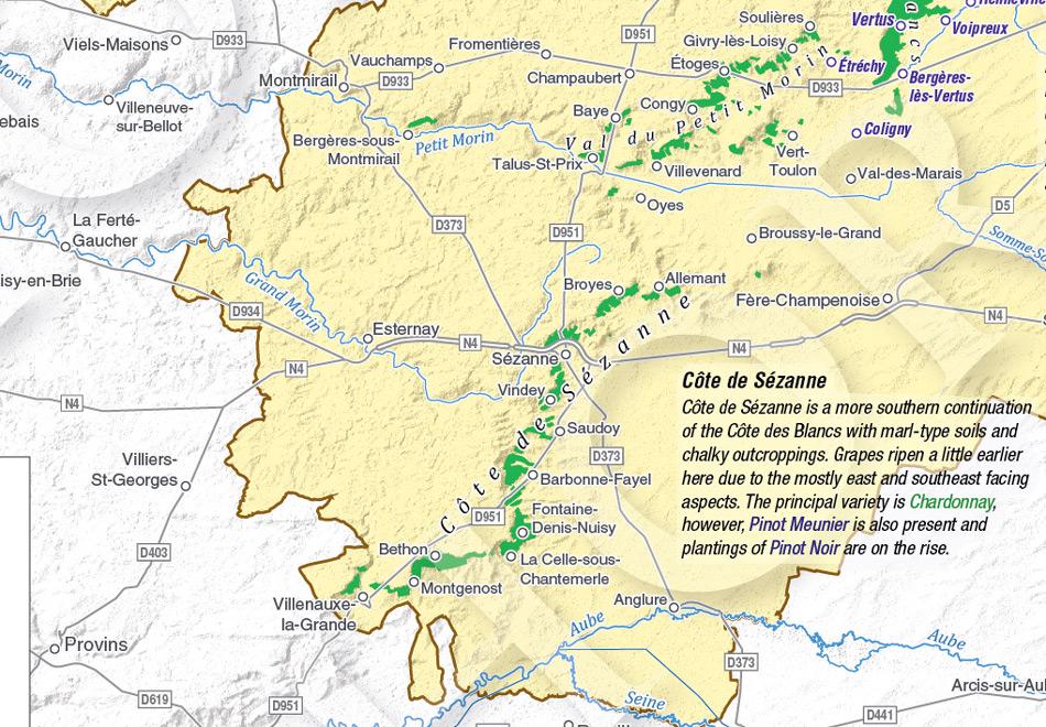Champagne Wine Map - Etsy