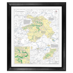 Champagne Wine Map - Etsy