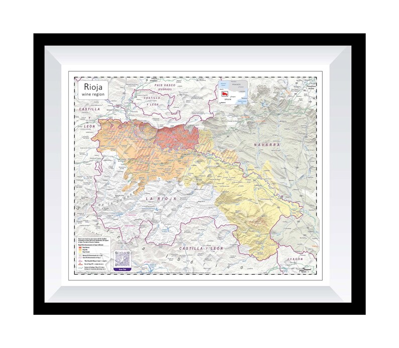 Rioja Wine Map - Etsy