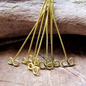 Infinity Headpins Set Exclusive Design of Brass Head Pins Set. Handmade ...