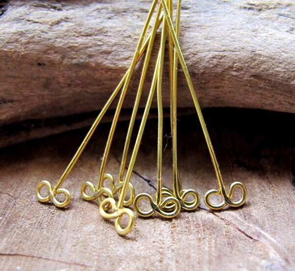 Infinity Headpins Set Exclusive Design of Brass Head Pins Set. - Etsy