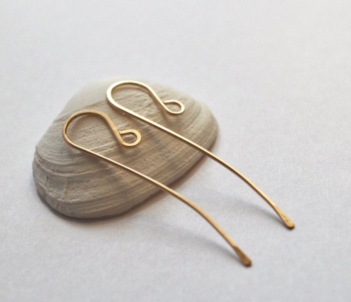 Gold French Hook Ear Wires Fish Hook Earwirs Earrings | Etsy