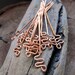 Hammered Paddles Set, Copper Paddle Drop Charms for Necklace Making ...