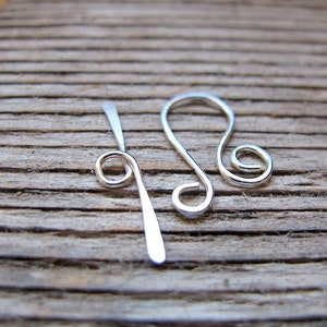 Sterling Silver T-bar Closure 1 Inch. Swirl Toggle Clasp Necklace ...