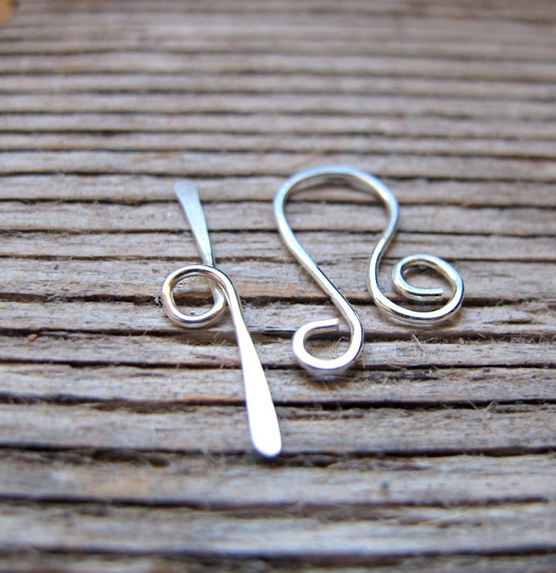 Sterling Silver Toggle Clasp Necklace Closure Artisan Etsy