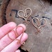 Valentine Rustic Copper Heart Pendant Embellishment Hand Forged Heart ...