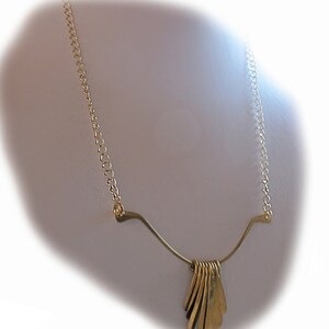 Golden Dangling Bars Charm Pendant Hammered Brass Paddle Dangles ...