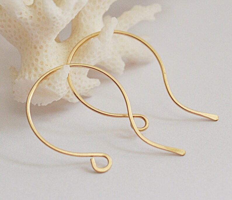 Handmade Gold Filled Earrings Artisan Hoop Earrings Unique Earrings ...