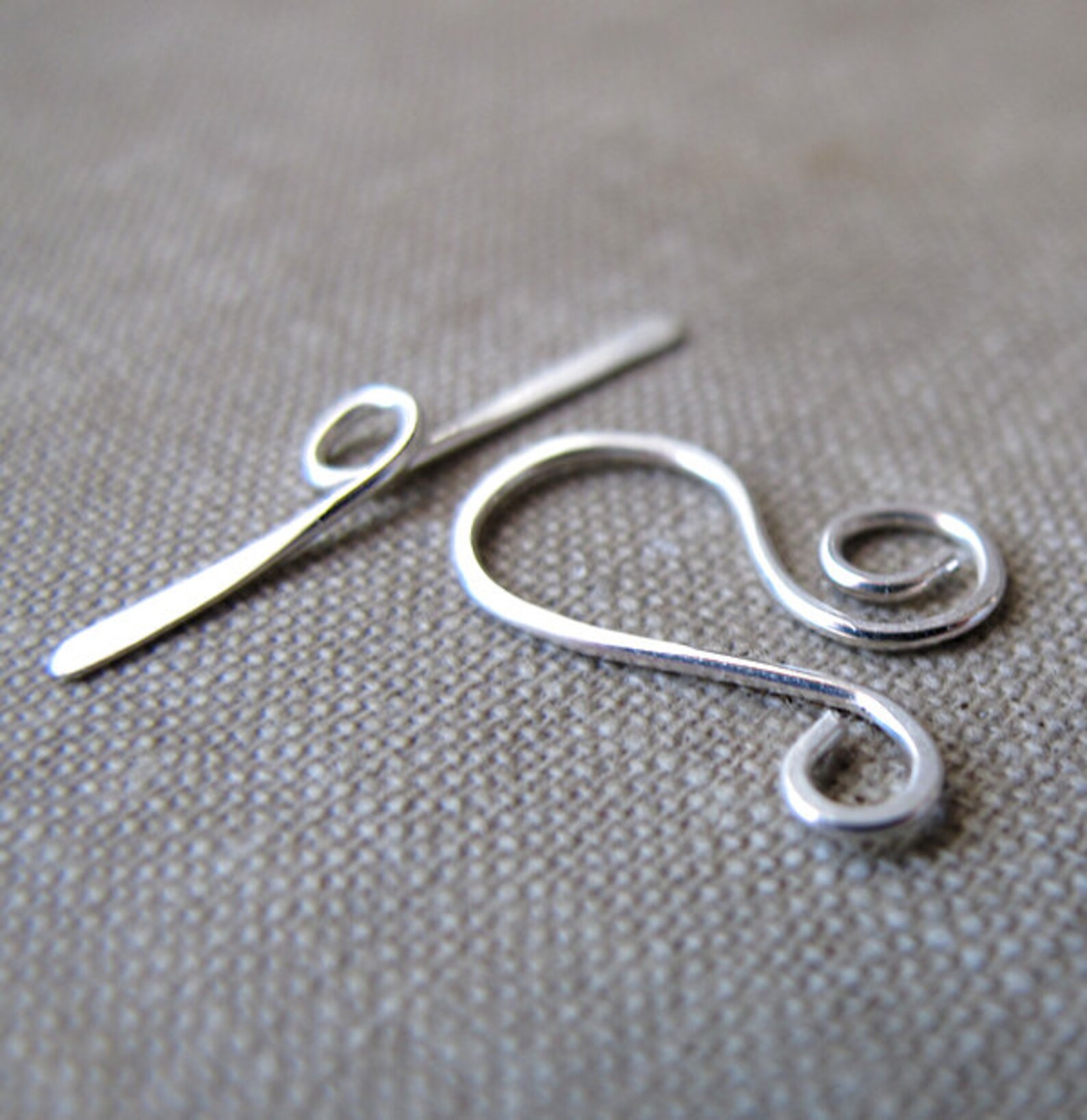 Sterling Silver Toggle Clasp Necklace Closure Artisan Etsy