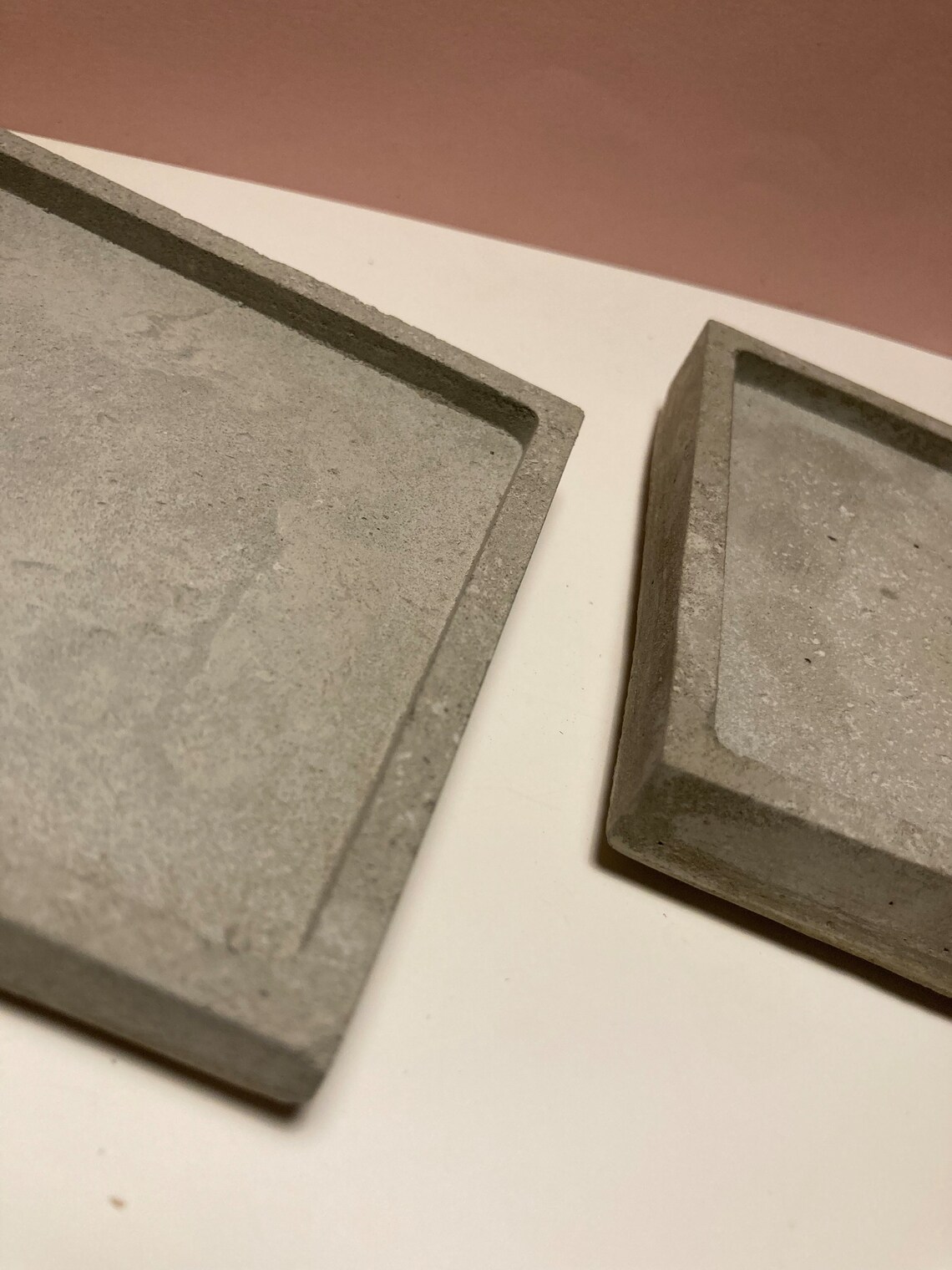 Concrete, Modern Decor, Handmade, Rustic, Wedding Favour, Gift, Square ...